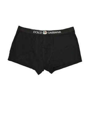 Dolce & Gabbana Logo-waist Cotton Boxers - Black