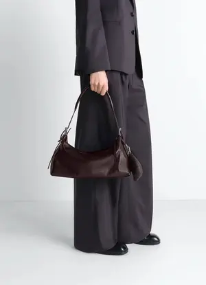 LEMAIRE Belted Baguette Shoulder Bag - Chianti