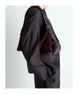 LEMAIRE Belted Baguette Shoulder Bag - Chianti
