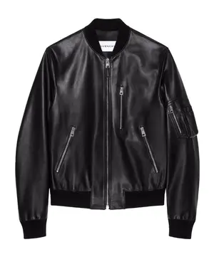 Givenchy Zip-up Leather Bomber Jacket