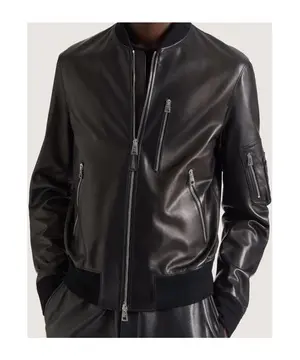 Givenchy Zip-up Leather Bomber Jacket