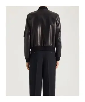 Givenchy Zip-up Leather Bomber Jacket