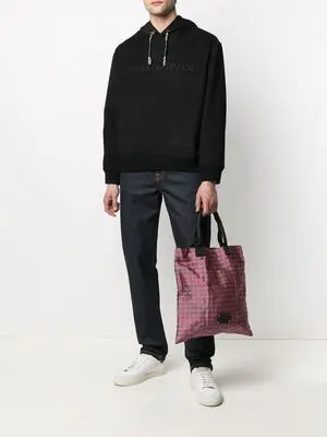 Emporio Armani Embroidered Logo Cotton Hoodie