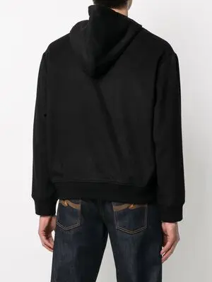 Emporio Armani Embroidered Logo Cotton Hoodie