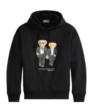 Polo Ralph Lauren Polo Bear High-pile Hoodie - Black
