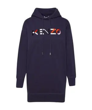 Kenzo Embroidered Logo Hoodie Dress