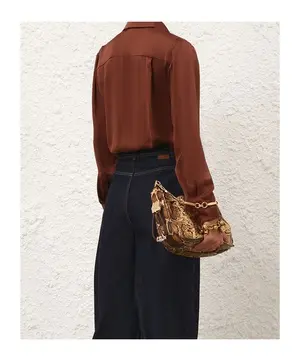 Zimmermann Hypnotic Satin Shirt - Tan