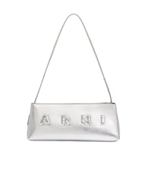 Marni Museo Baguette Shoulder Bag - Silver