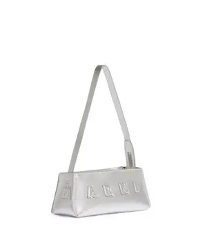 Marni Museo Baguette Shoulder Bag - Silver