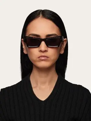 FERRAGAMO Acetate Rectangular Sunglasses