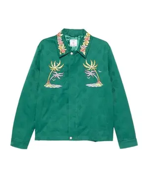 Casablanca Lapel Collar Long-sleeved Casual Jacket With Pattern Detail