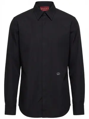 Gucci Piece Dyed Poplin Shirt