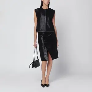 LOULOU STUDIO Ampas Vest In Pony-effect Leather