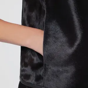 LOULOU STUDIO Ampas Vest In Pony-effect Leather