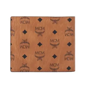 Mcm All-over Logo Printed Bi-fold Wallet