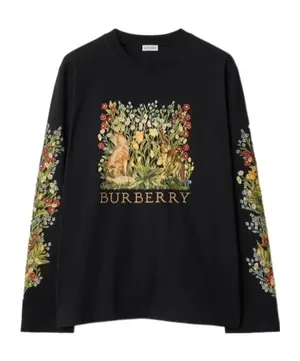 Burberry Long-sleeve Forest Cotton T-shirt