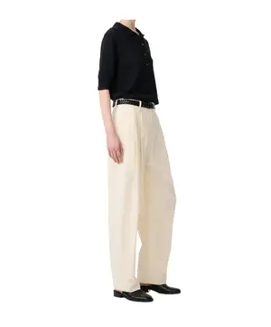 Studio Nicholson Short-sleeve Knit Polo Top