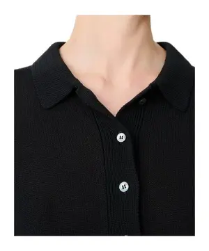 Studio Nicholson Short-sleeve Knit Polo Top