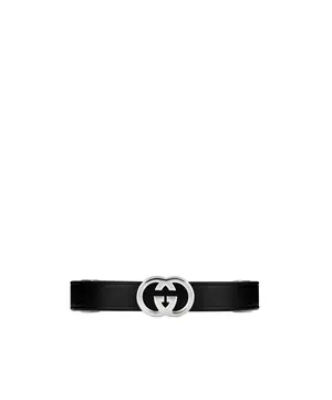 Gucci Interlocking G Leather Bracelet