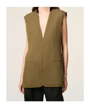 AMI Paris Wool Gilet - Green