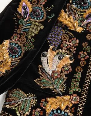 Valentino Garavani Beaded Velvet Overshirt