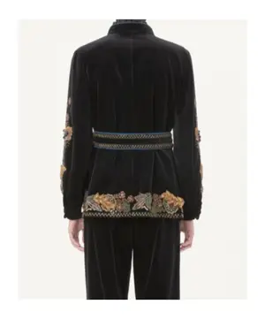 Valentino Garavani Beaded Velvet Overshirt