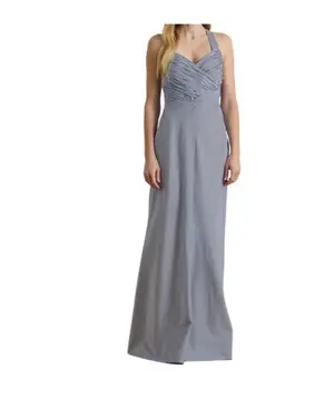 Ralph Lauren Sleeveless Pinstriped Maxi Dress