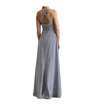 Ralph Lauren Sleeveless Pinstriped Maxi Dress