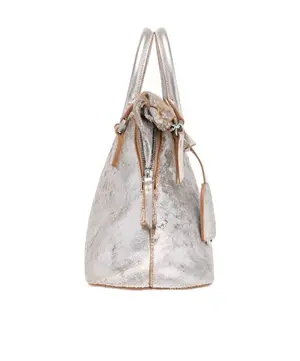 MAISON MARGIELA 5ac Mini Soft Shoulder Bag - Silver