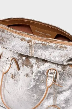 MAISON MARGIELA 5ac Mini Soft Shoulder Bag - Silver