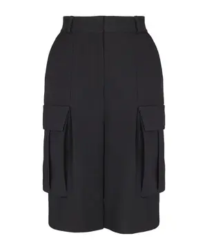 Balmain Grain De Poudre Wool Bermuda Shorts