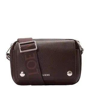 Loewe Small Pebble Messenger Bag - Black