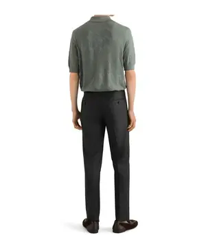 Dolce & Gabbana Dolce Gabbana Micro-dot Stitch Short-sleeved Polo Shirt