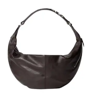 LEMAIRE Large Quiver Clip Bag - Dark Chocolate