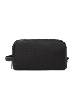 Fendi Ff Medium Toiletry Case - Black