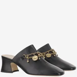 Chloé Charm Heeled Mules
