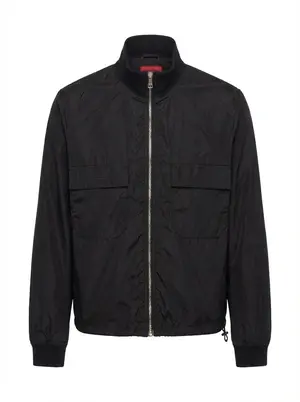Gucci Logo Baseball Jacket - Black