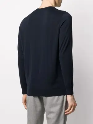 DRUMOHR Crew Neck Cotton Jumper - Black
