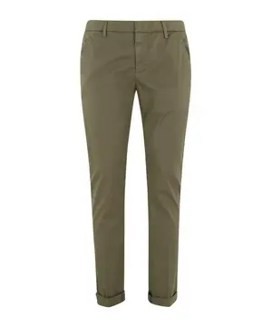 DONDUP Cuffed Trousers - Green