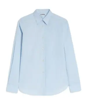 JIL SANDER Lightweight Poplin Shirt - Sky