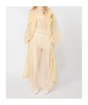 Sportmax Belted Buttoned Trench Coat