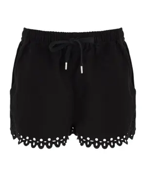 Isabel Marant Étoile Broderie-anglaise Shorts - Faded Black