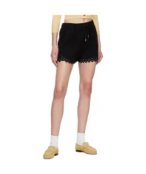 Isabel Marant Étoile Broderie-anglaise Shorts - Faded Black