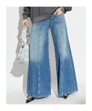DIESEL® Belt Loop Wide-leg Jeans - Blue