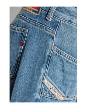 DIESEL® Belt Loop Wide-leg Jeans - Blue