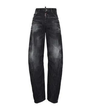 Dsquared2 Washed Tapered Jeans - Black