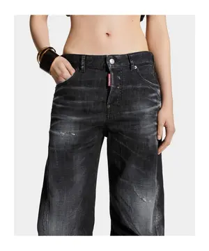 Dsquared2 Washed Tapered Jeans - Black