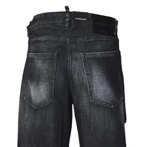 Dsquared2 Washed Distressed Tapered Jeans - Black