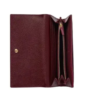 Gucci Bi-color Gg Marmont Continental Wallet - Black Red