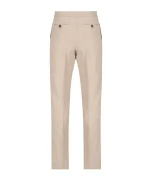 Zegna Elastic Waist Linen Pants